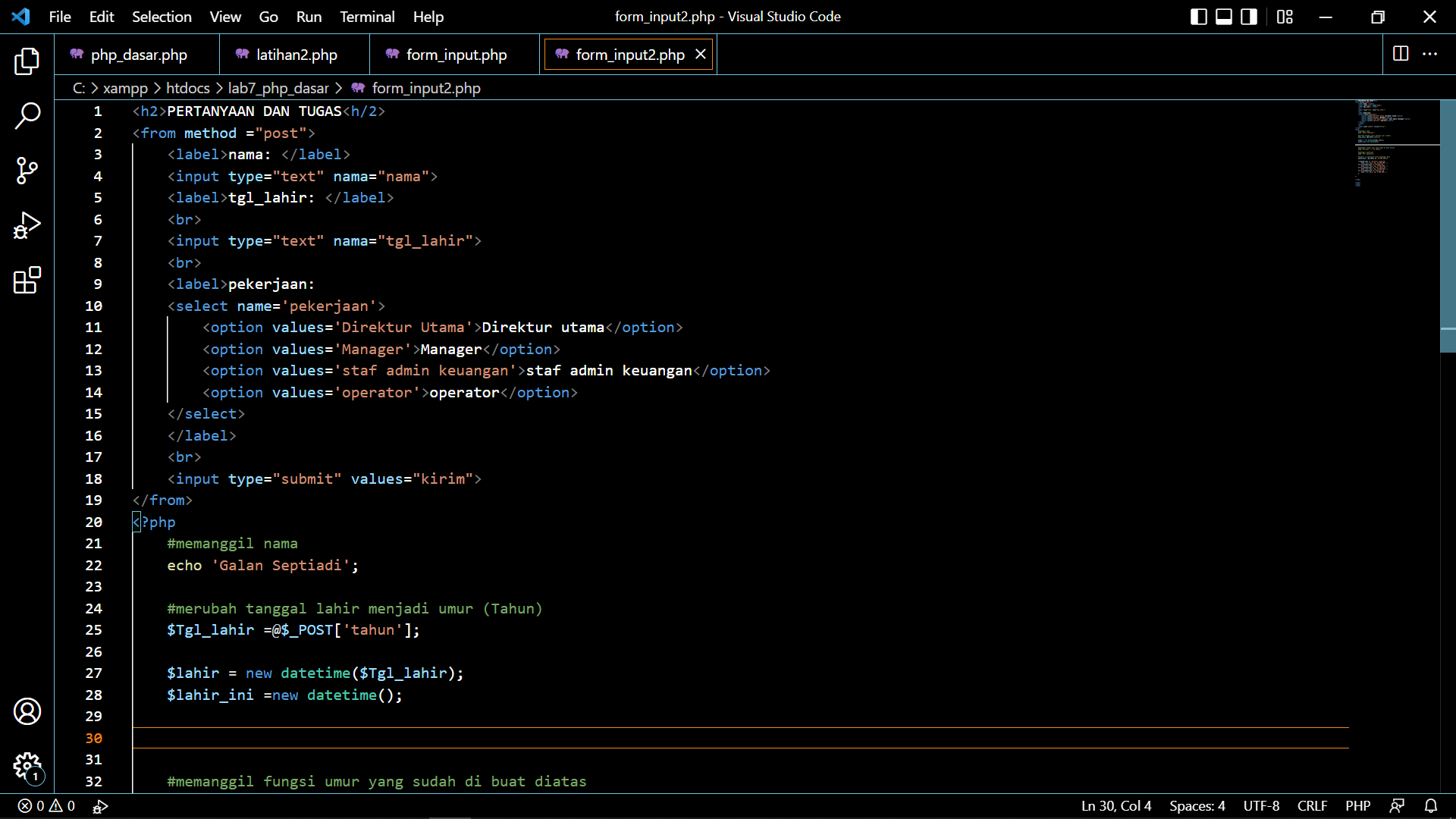 GitHub - galanseptiadi/Lab7Web