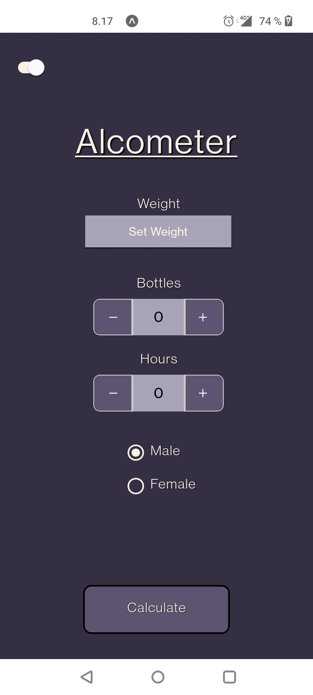 GitHub - TomiValtanen/react-native-alcometer: School project react native alcometer