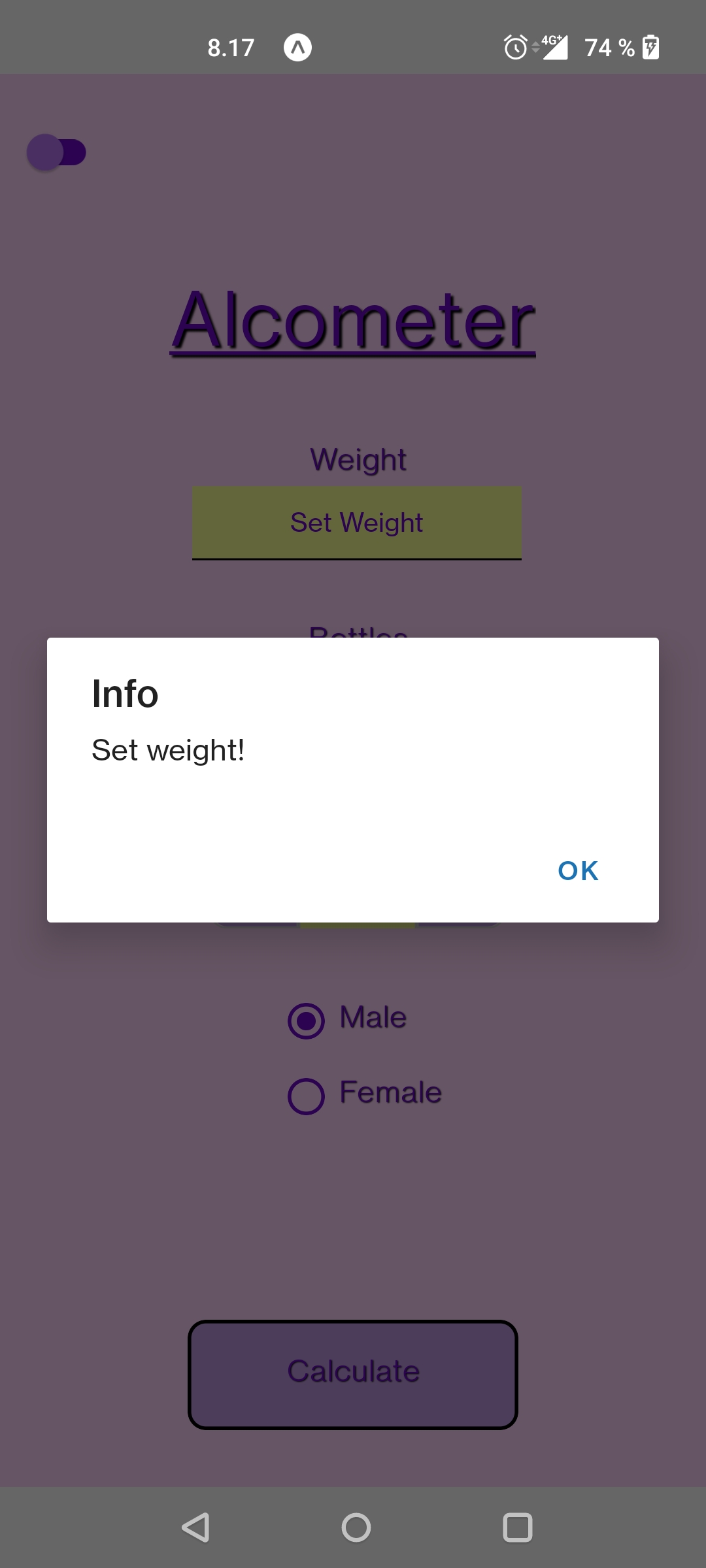 GitHub - TomiValtanen/react-native-alcometer: School project react native alcometer