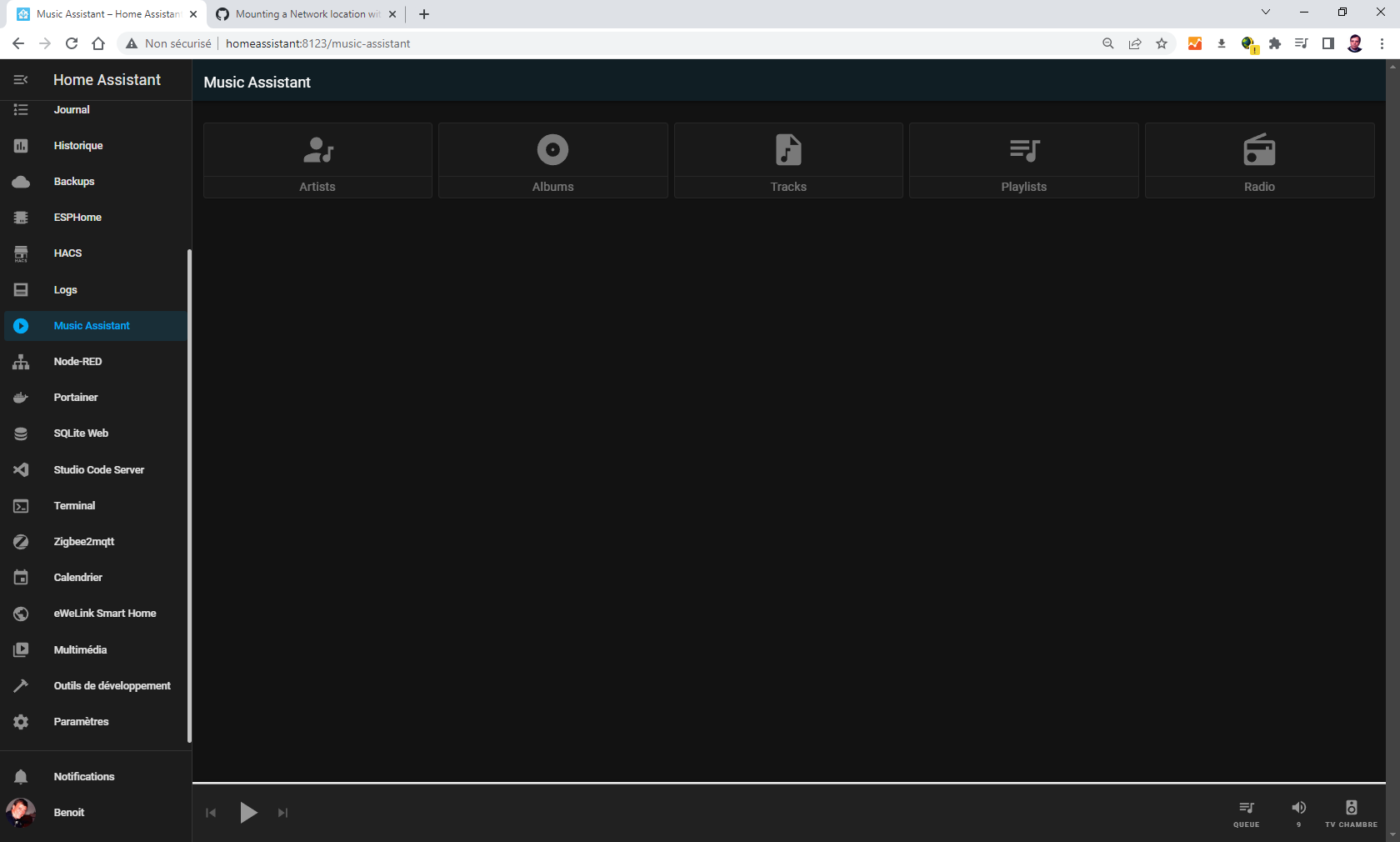 Mounting a Network location within Home Assistant · music-assistant ...