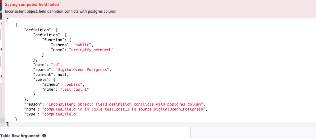 Server Error When Renaming A Computed Field In Graphql Api · Issue 8699 · Hasuragraphql 