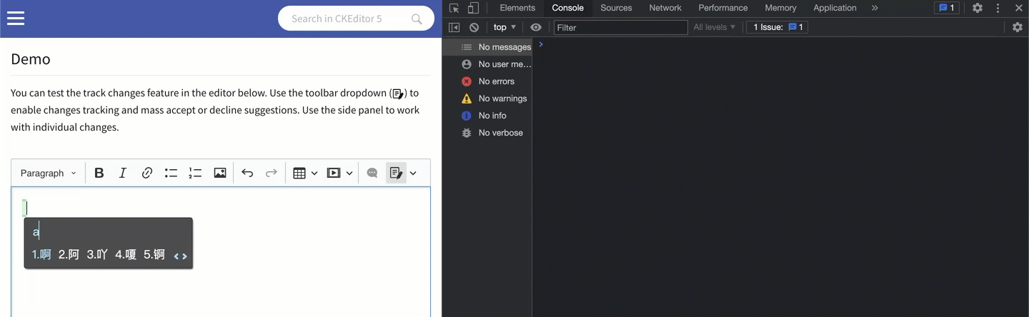 Track changes + 'input' event listener breaks Chinese IME · Issue ...