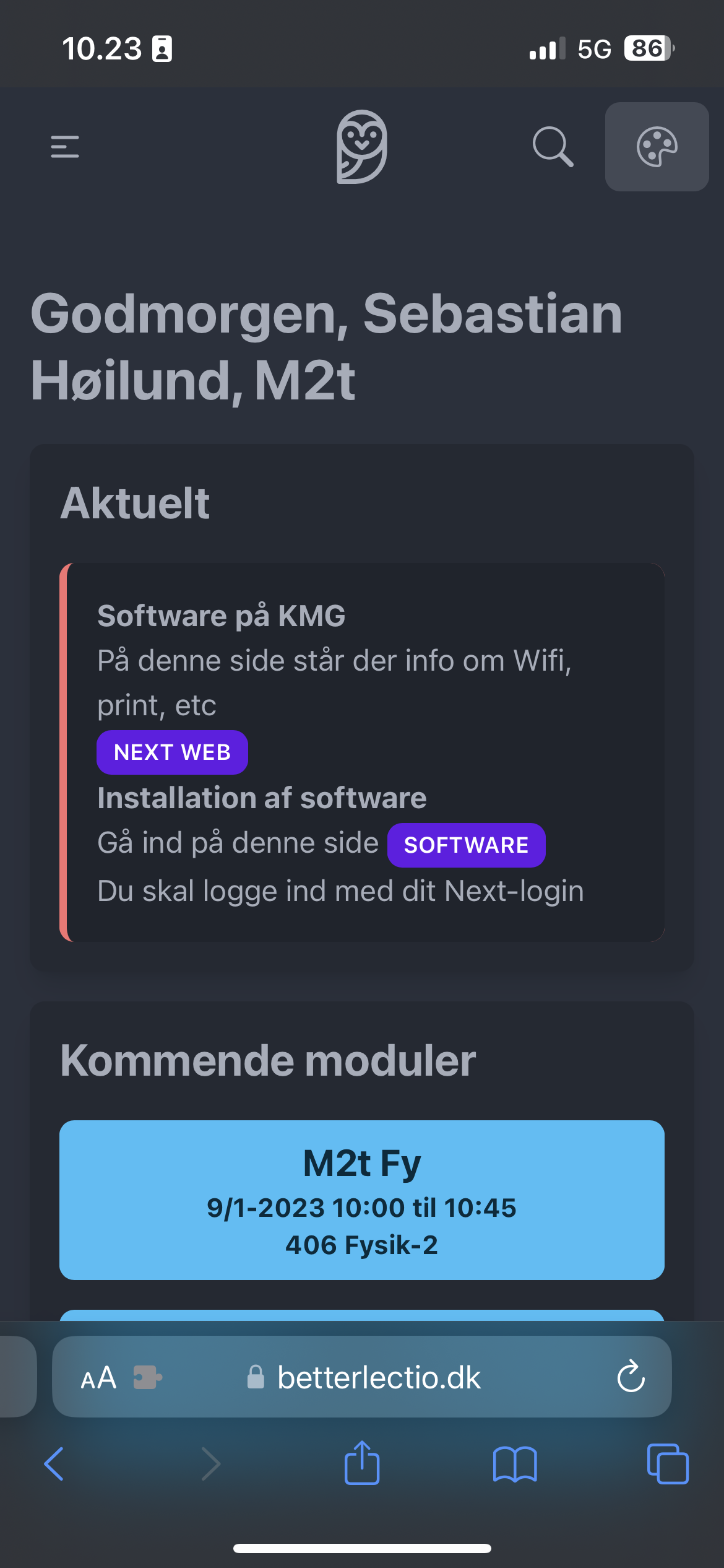 Tema på safari (kun IOS) · Issue #98 · BetterLectio/betterLectio · GitHub
