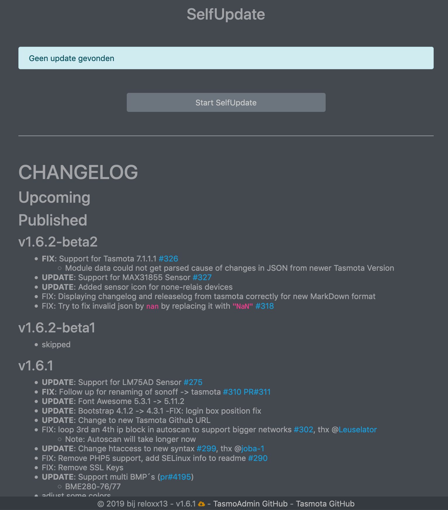 selfupdate does not install update ... TH10 not regognized whit 7.1.1.1 · Issue #328 ...