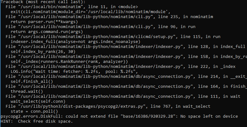 Nominatim not working after restart of machine using Docker Windows Machine · Issue #327 ...