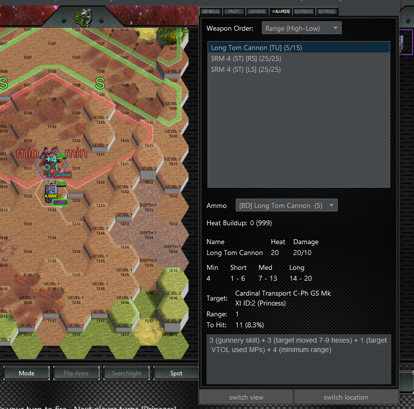 0.49.13 - Artillery Cannons Not Giving Flak Modifier · Issue #4359 · MegaMek/megamek · GitHub