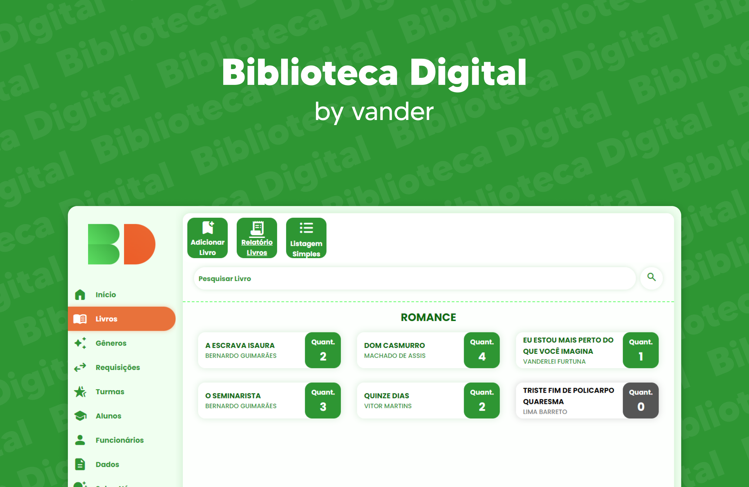 GitHub - vander-furtuna/biblioteca-digital: System of registration, alteration and loan of books ...
