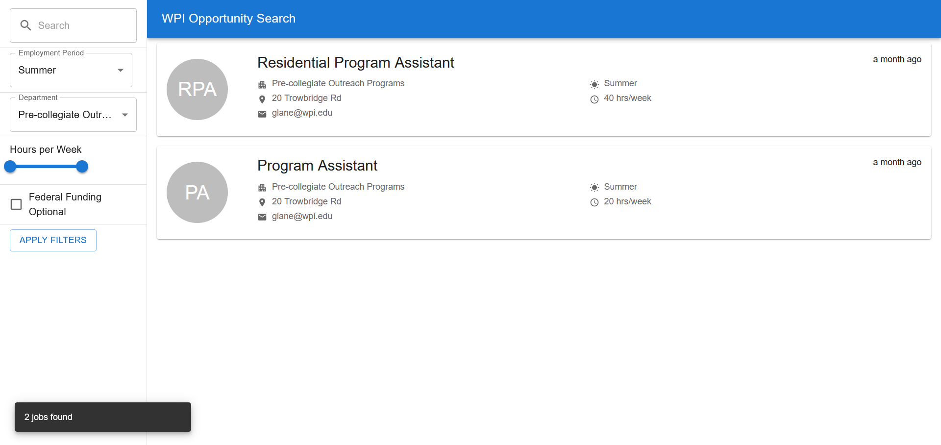 GitHub - hzgand/wpi-opportunity-search: An easy tool to streamline job posting and search at WPI