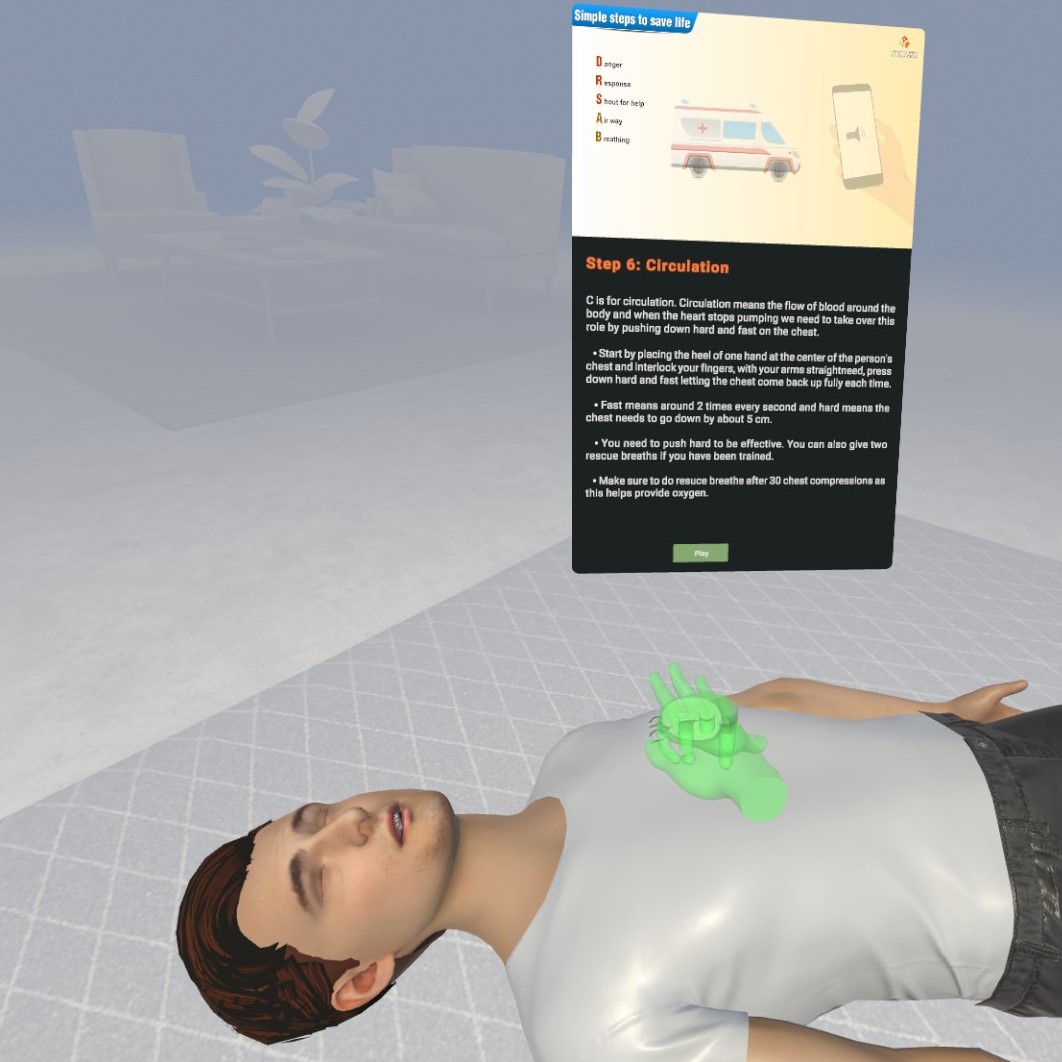 GitHub - csu-hci-projects/SP23-CPR-Resuscitation-Scenario-using-Virtual-Reality