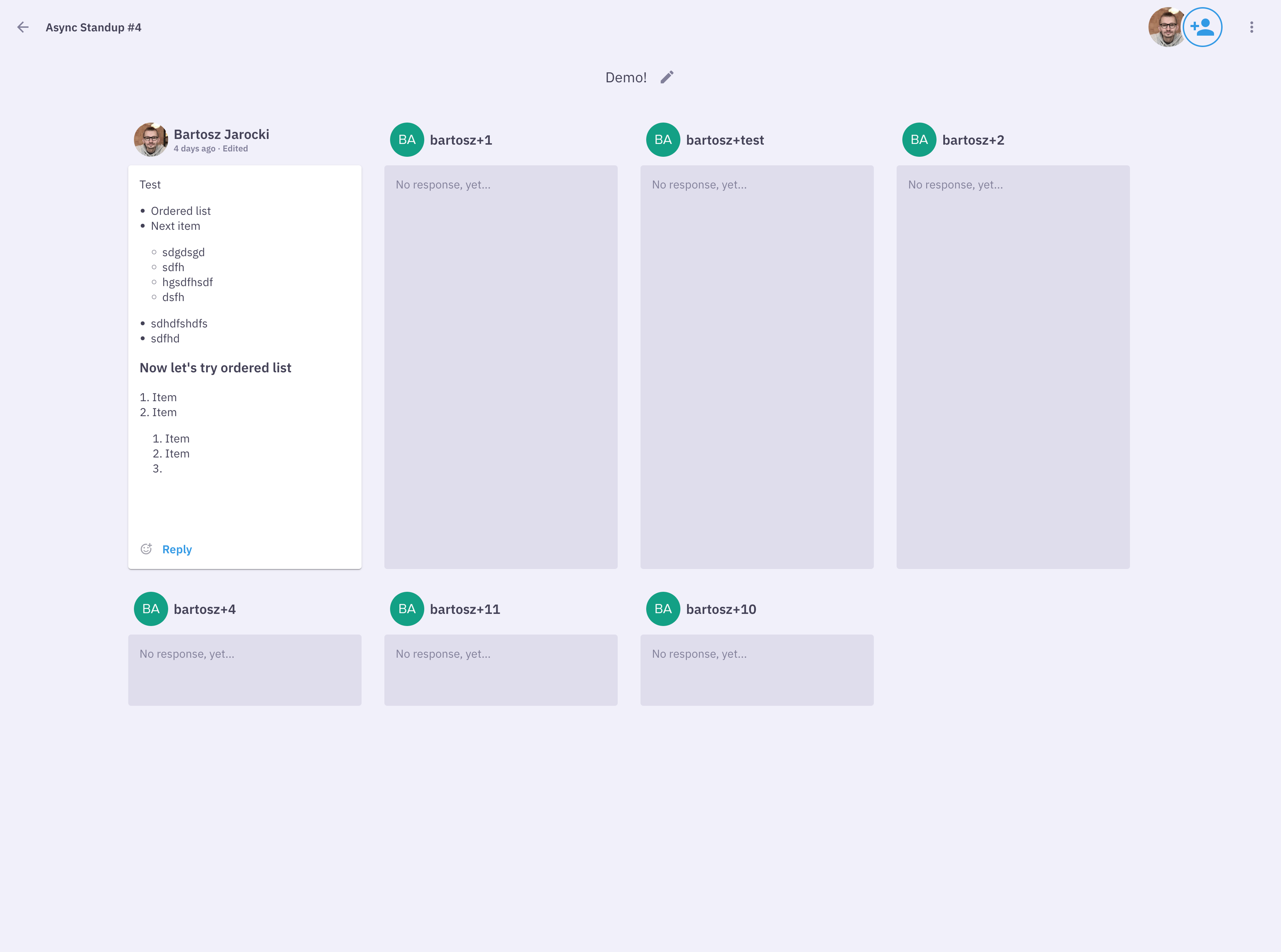 fix(standups): Reduced list padding in standups response by ...