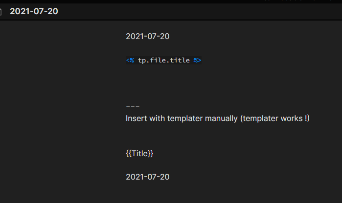 Templater + calendar + Periodic note : not working · Issue #308 · SilentVoid13/Templater · GitHub