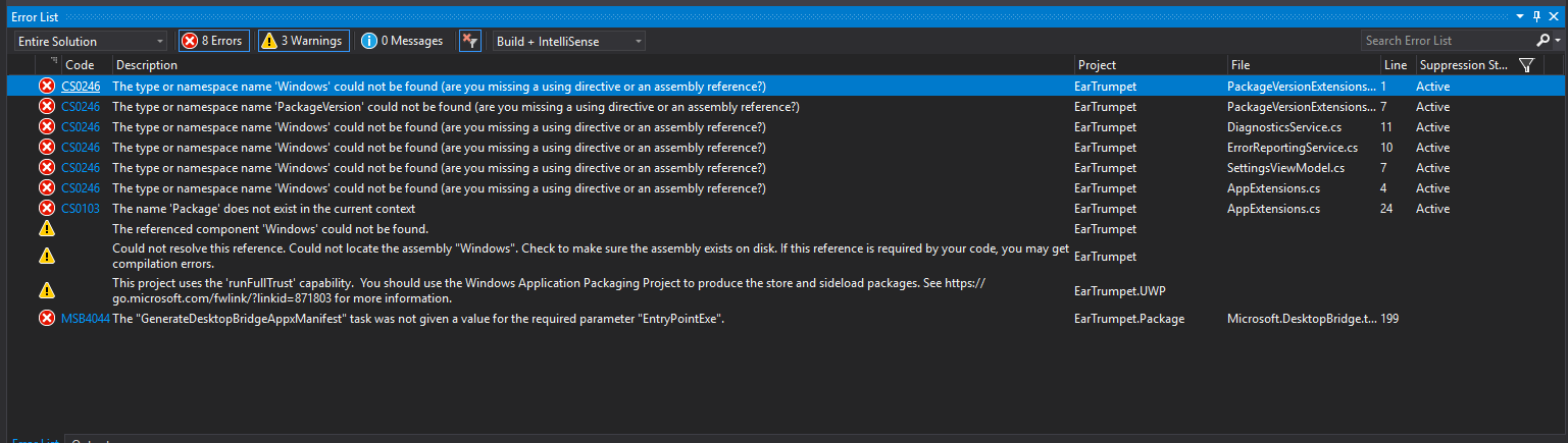 How to build EarTrumpet · Issue #307 · File-New-Project/EarTrumpet · GitHub