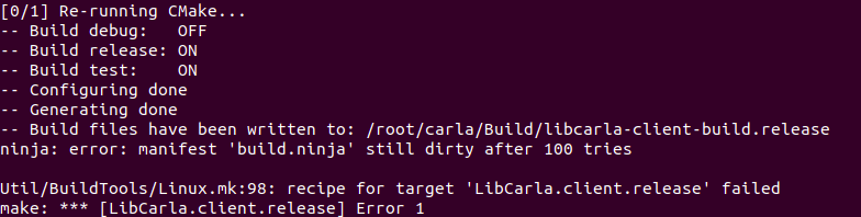 ninja error at Linux.mk · Issue #1541 · carla-simulator/carla · GitHub