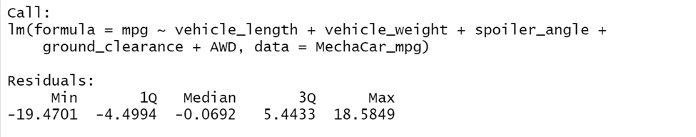 GitHub - WillS78/MechaCar_Statistical_Analysis: MechaCar_Statistical_Analysis