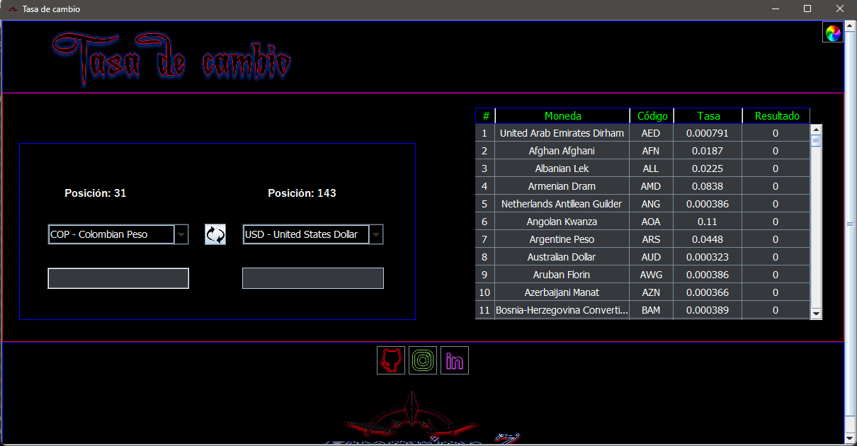 GitHub - zucarion7/Conversores: Aplicación de conversiones de valores entre monedas ...