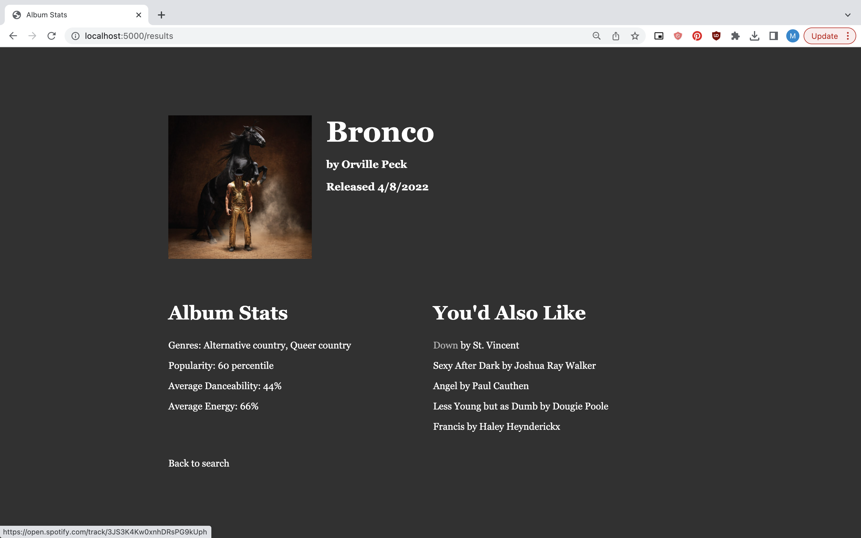 GitHub - mmignola/Spotify-Project: I created this project to get experience working with an API ...