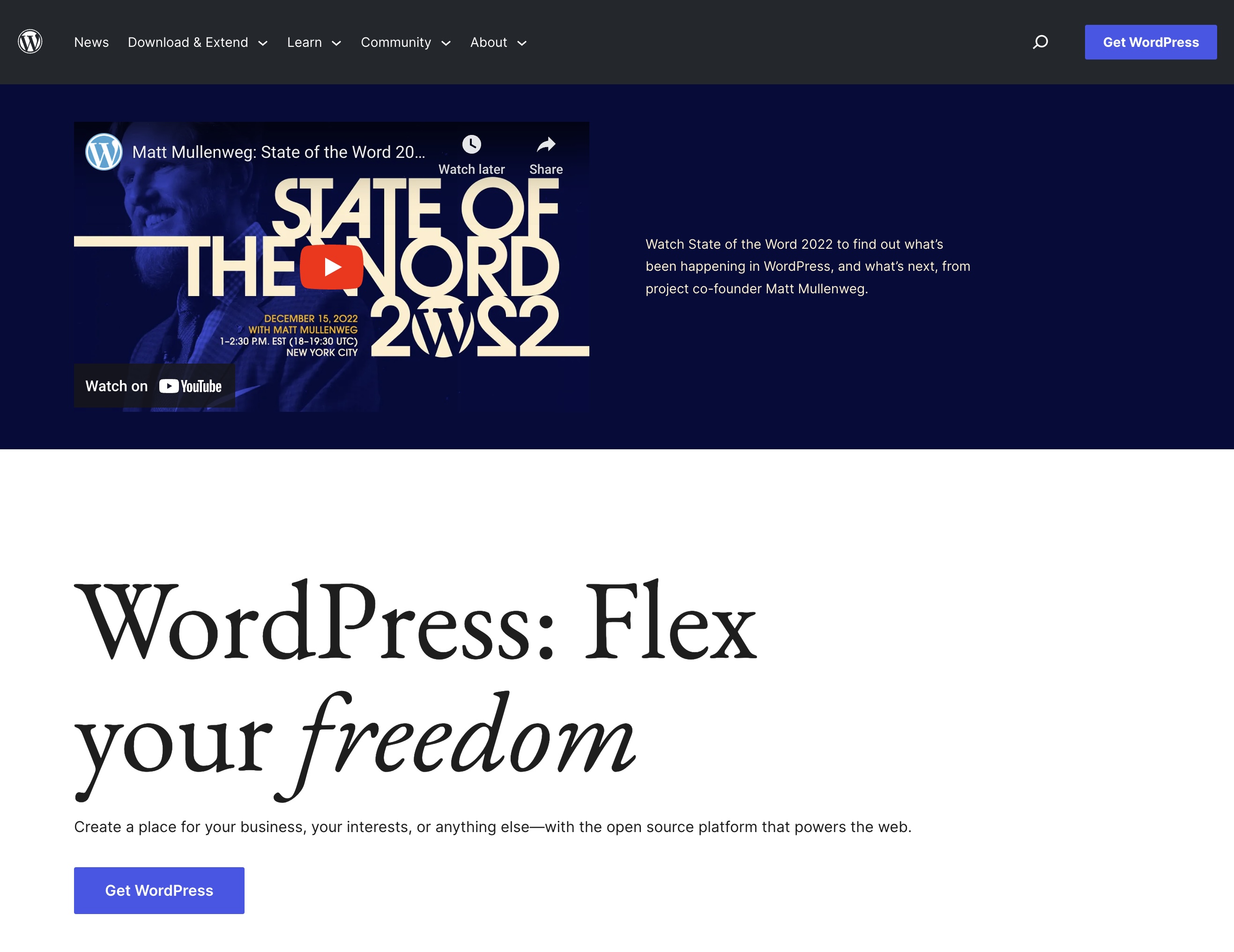 Remove SOTW 2022 banner from home page · Issue #206 · WordPress/wporg-main-2022 · GitHub