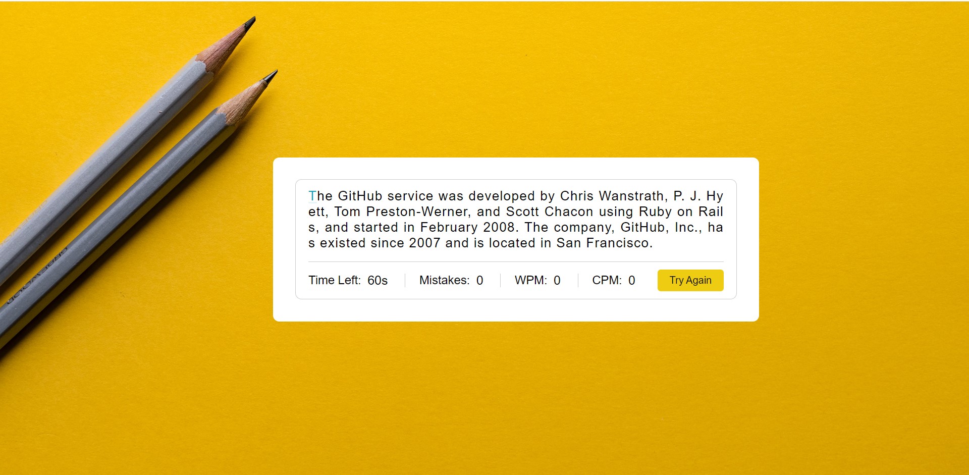 GitHub - Shahbanu/Typing-speed-game