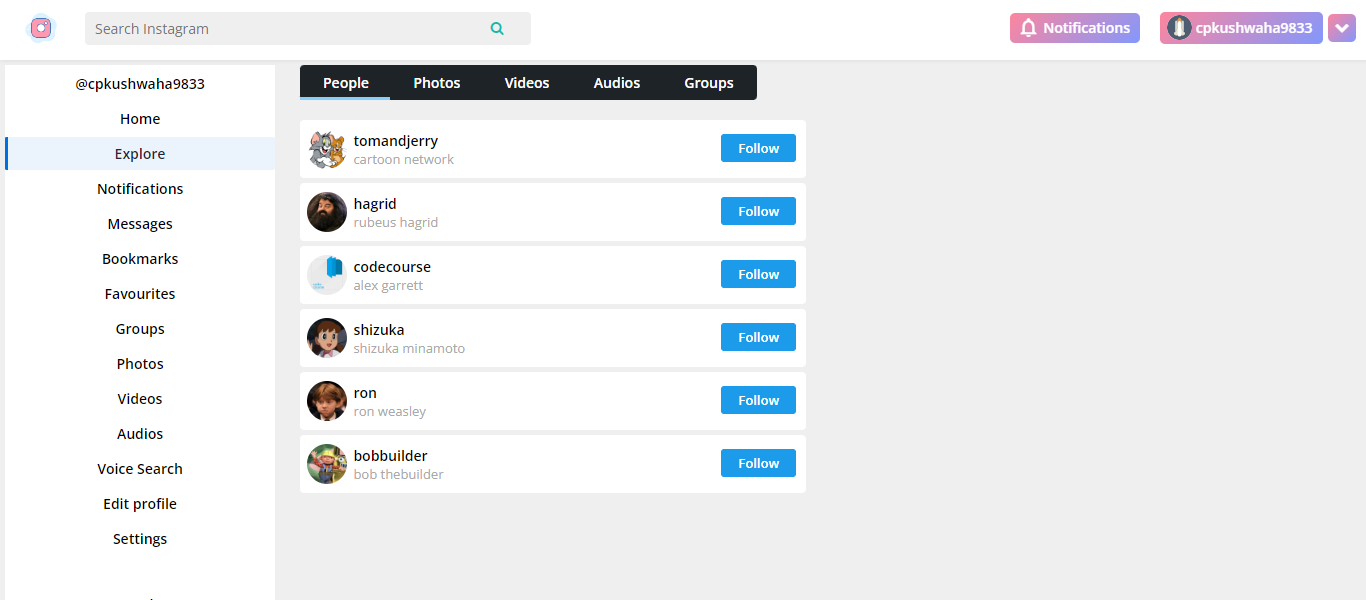 GitHub - cpkushwaha9833/instagram_web_clone