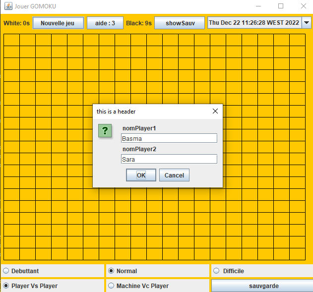 GitHub - BasmaAkar/GOMOKU-GAME: Gomoku Game build with java using Algorithm "Mini-Max Alphabeta"