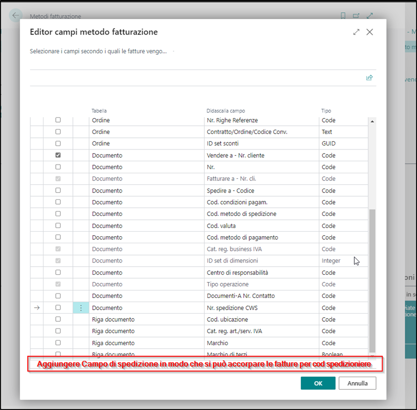 ECS - Cod. Spedizioniere (WI 12617) · Issue #193 · EOS-Solutions/IDEAS · GitHub