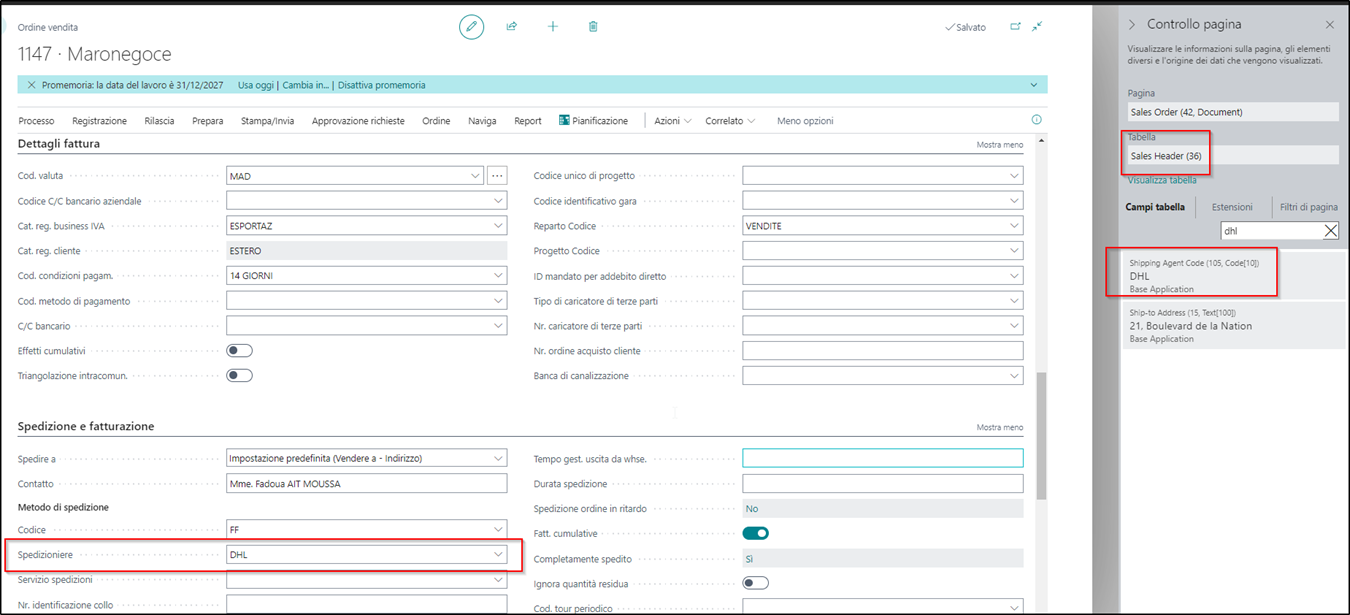 ECS - Cod. Spedizioniere (WI 12617) · Issue #193 · EOS-Solutions/IDEAS · GitHub