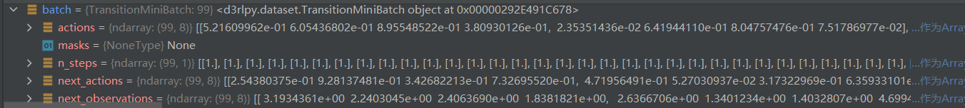 Different size of batch.observations · Issue #176 · takuseno/d3rlpy · GitHub