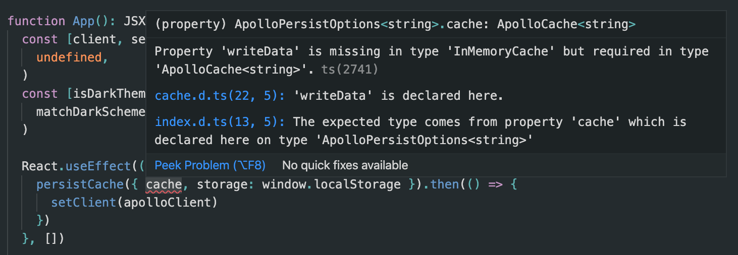 @apollo/client 3.0 incompatibility with apollo-cache-persist · Issue #343 · apollographql/apollo ...