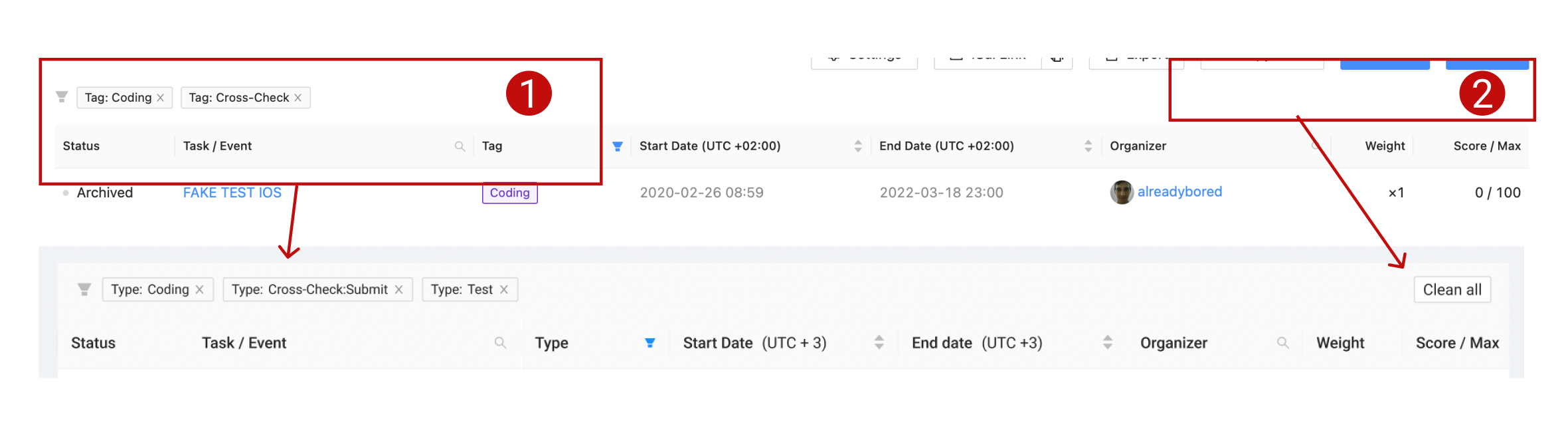 Schedule: filters · Issue #1787 · rolling-scopes/rsschool-app · GitHub