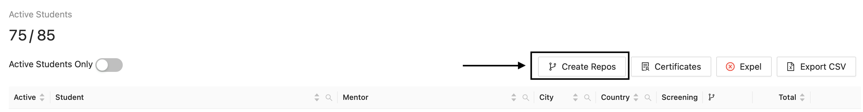 Course management: Student's list · Issue #2065 · rolling-scopes/rsschool-app · GitHub