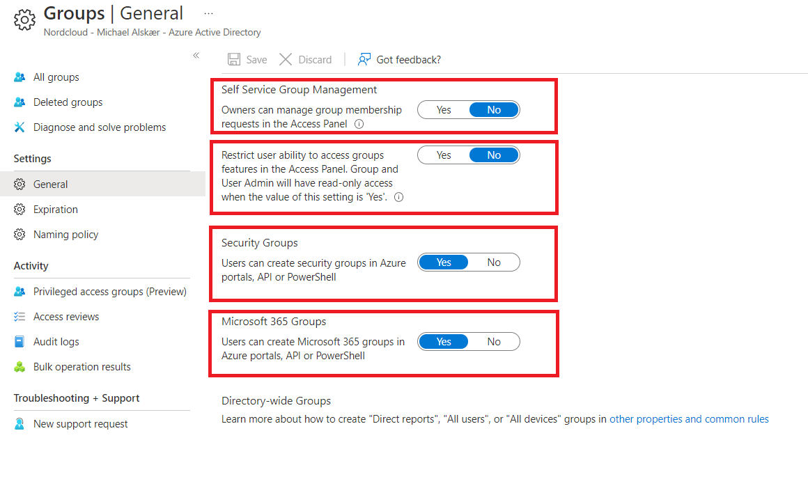 Lack Of Proper Documentation Possibility To Update Azure Ad Group General Settings 