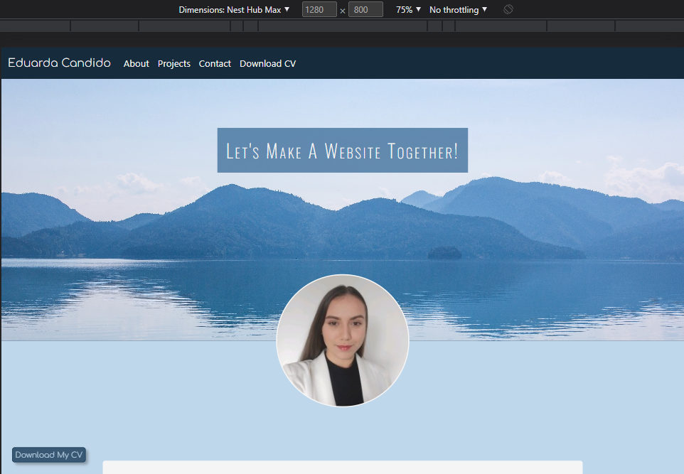 GitHub - Code-Institute-Submissions/milestone-02: Eduarda Candido's CV - project for Code Institute