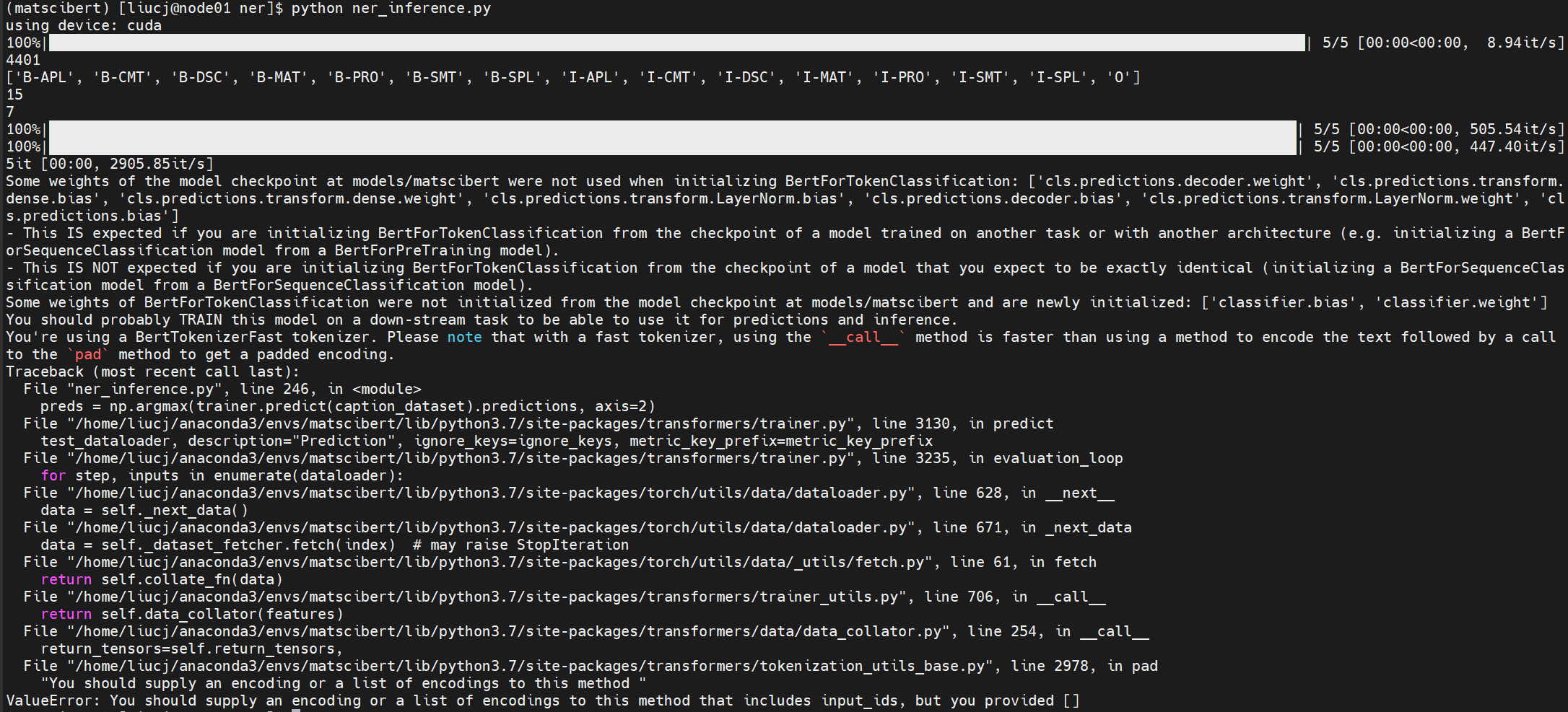 NER Procedure · Issue #9 · M3RG-IITD/MatSciBERT · GitHub