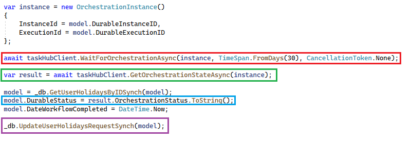 After invoking the WaitForOrchestrationAsync the Completed status is too early. · Issue #695 ...