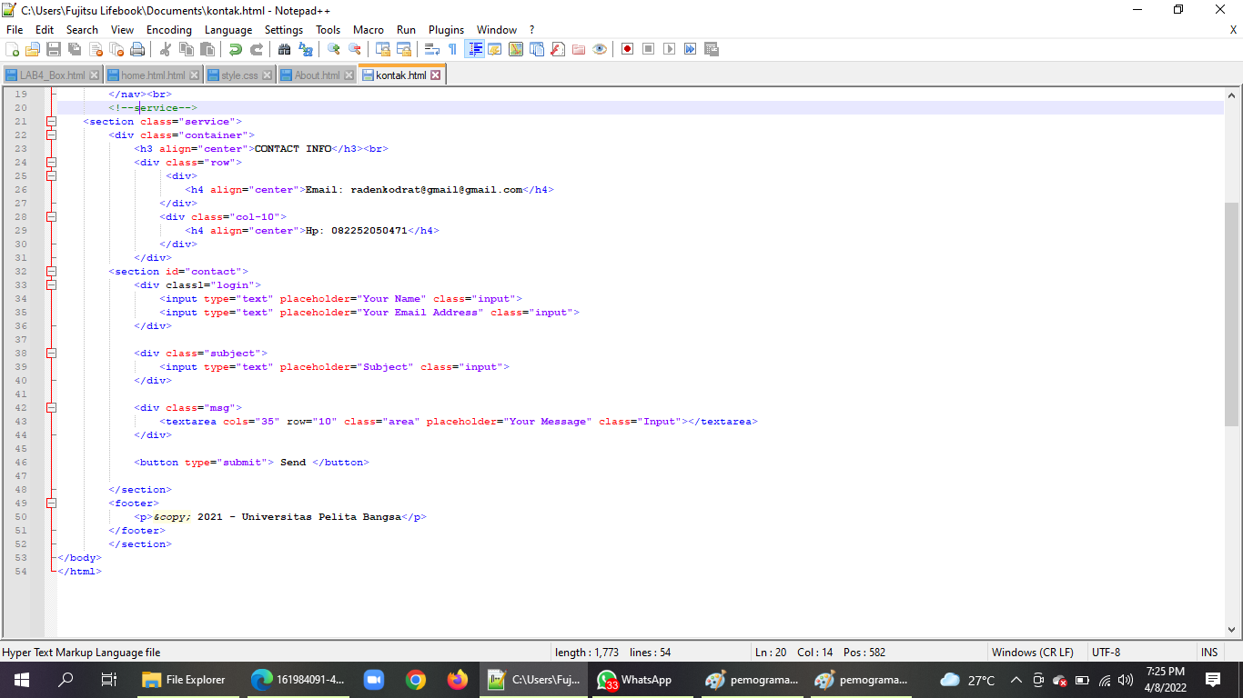 GitHub - aradenkodrat/Lab4Web