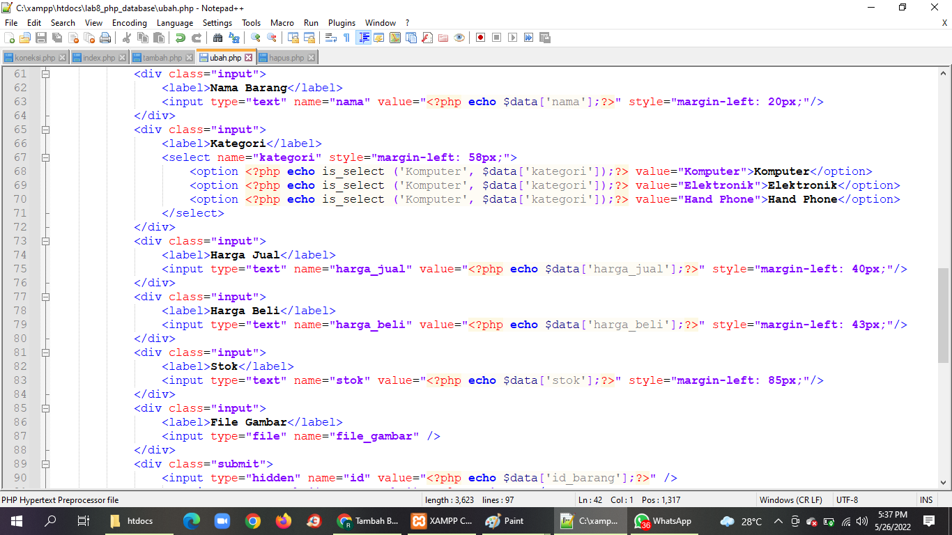 GitHub - aradenkodrat/lab8_php_database