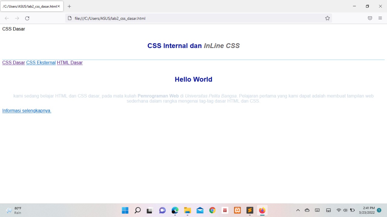 GitHub - DaniarSyifa/Lab2Web