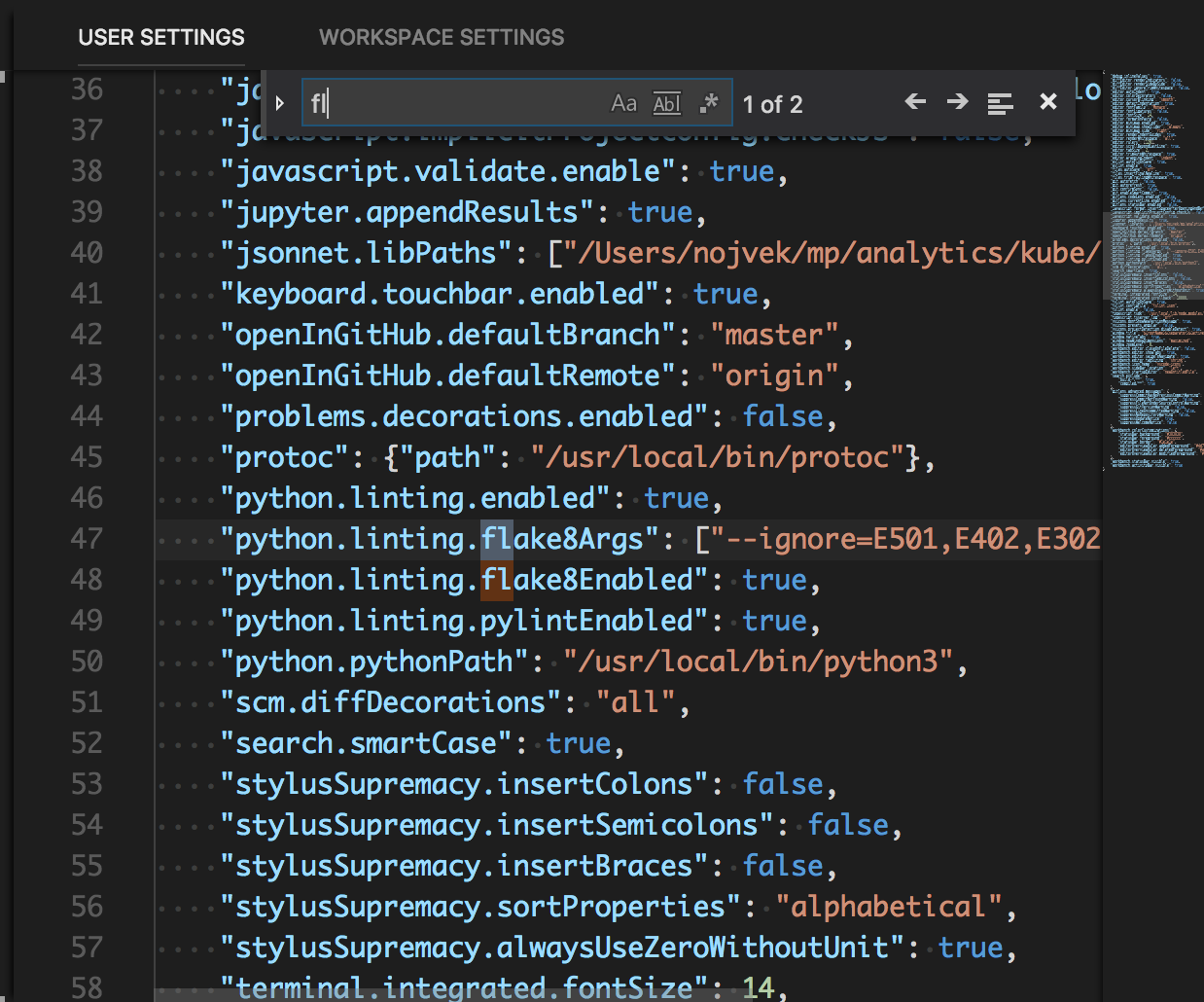When Editing Settings Add New Items Alphabetically Sorted And Fix Find Experience · Issue