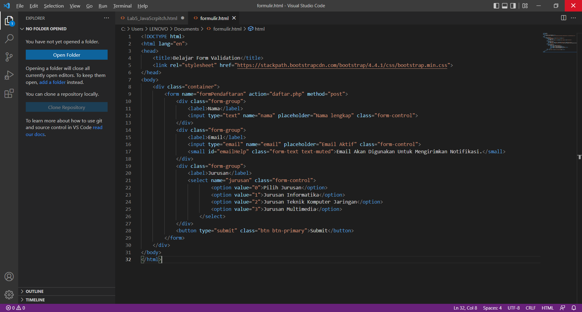 GitHub - Nelviana/Lab5_web