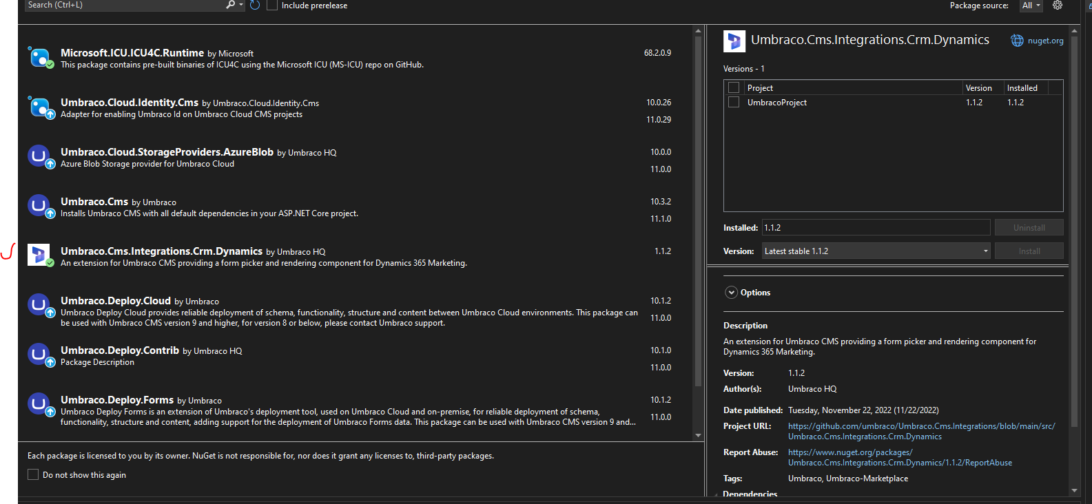 The list of forms from Dynamics 365 is not populated · Issue #79 · umbraco/Umbraco.Cms ...