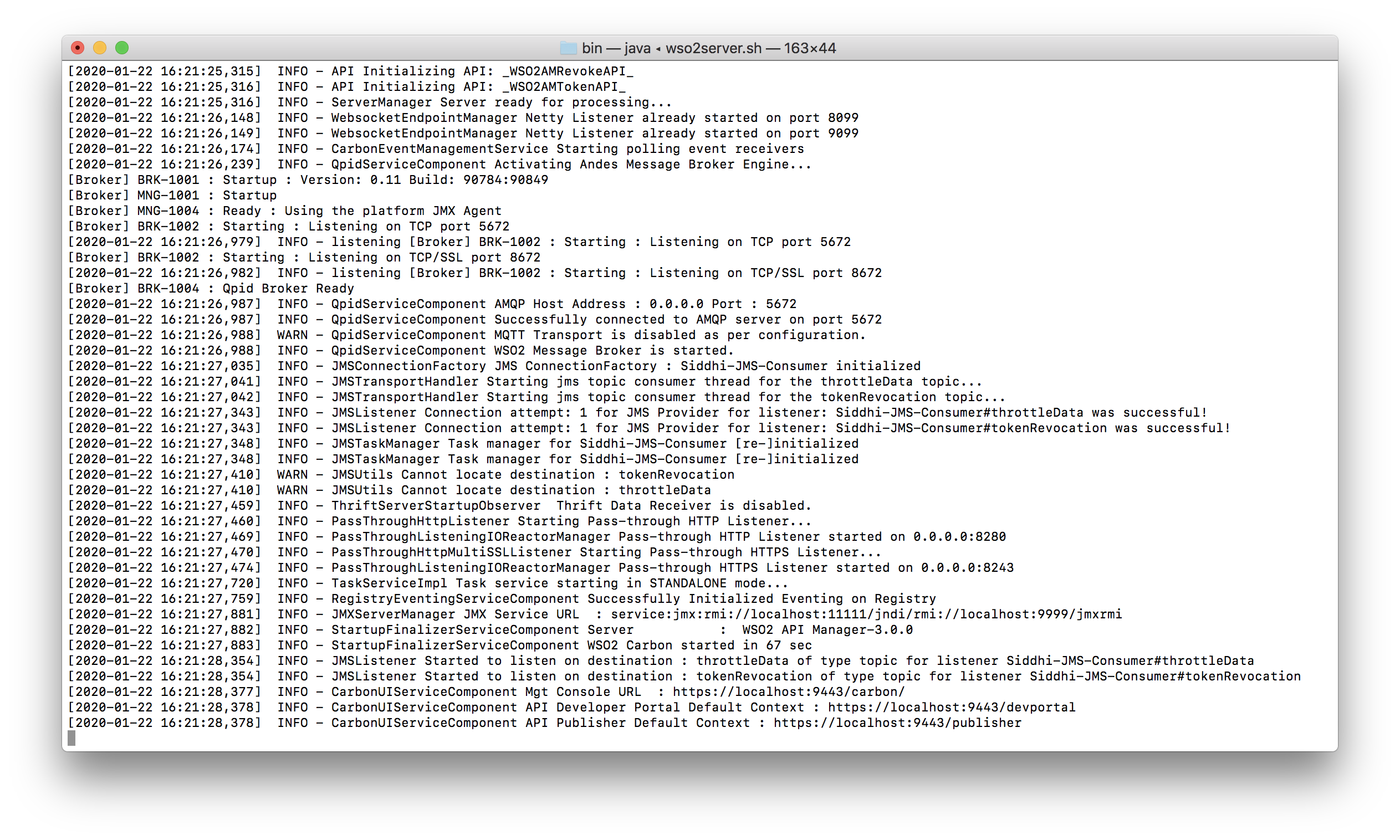 Admin Portal Url Is Not Displayed When Starting The Apim Server · Issue 7310 · Wso2product