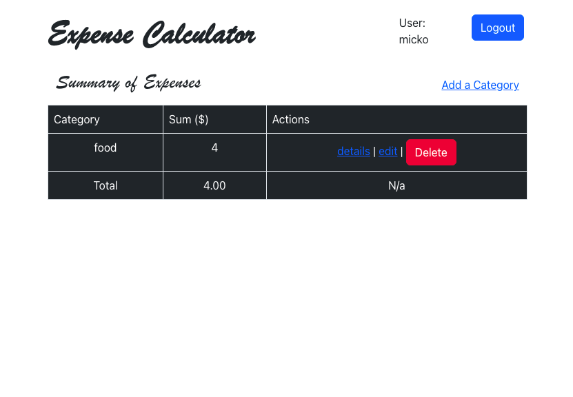 GitHub - soojp/Expense-Calculator