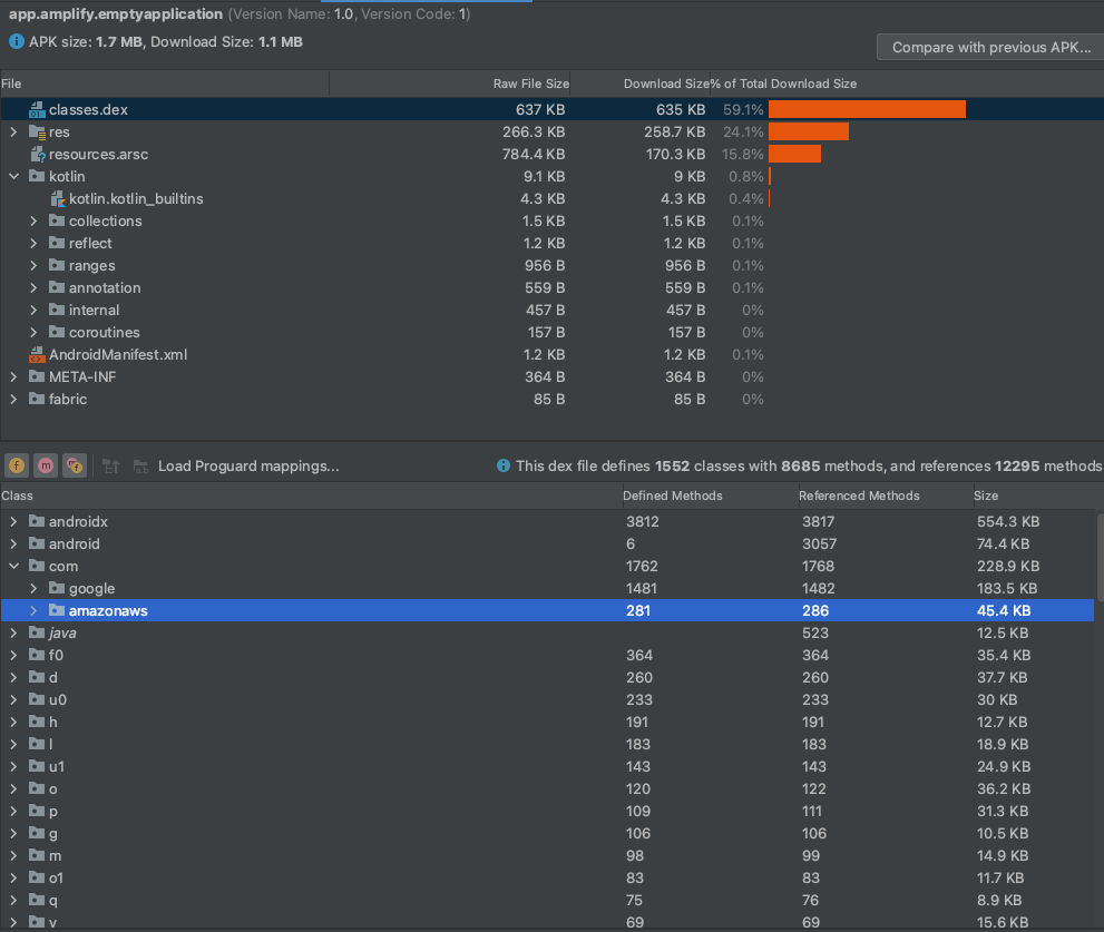com.amazonaws:aws-android-sdk-s3:2.42.0 increased 0.5MB on a release variant · Issue #2840 · aws ...