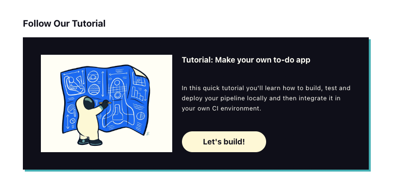 Missing button for tutorial CTA · Issue #2932 · dagger/dagger · GitHub