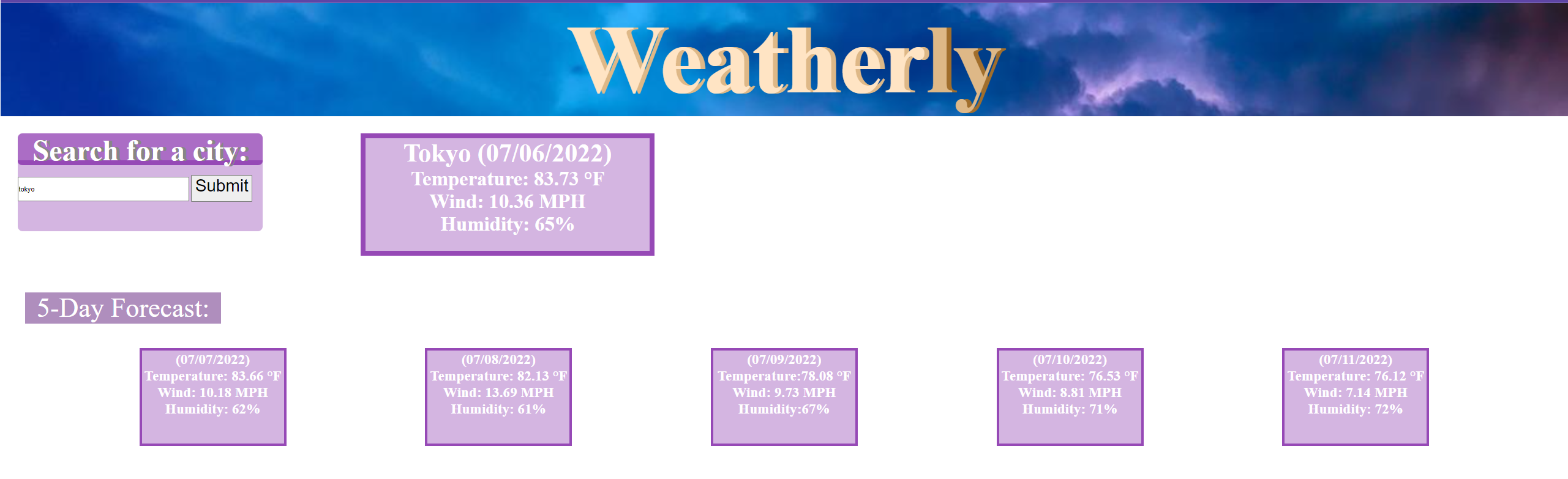 GitHub - Mykaelas/Weather-Finder