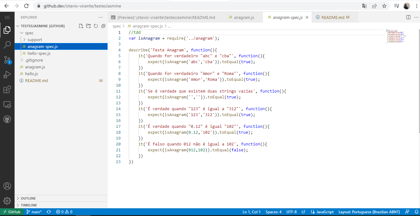 GitHub - otavio-vicente/testesJasmine: Repositório de testes ...