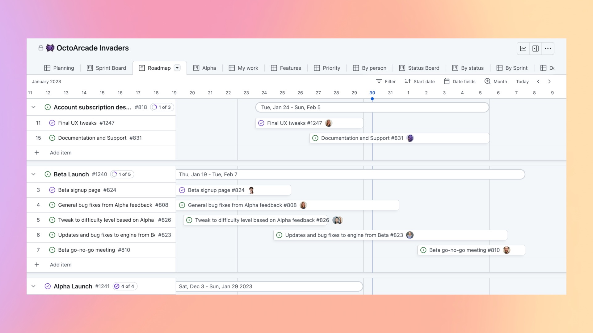 Roadmap In Projects Public Beta Github Changelog