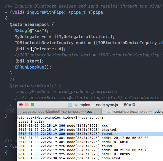 macOS 10.13 Exception NSInvalidArgumentException · Issue #169 · eelcocramer/node-bluetooth ...