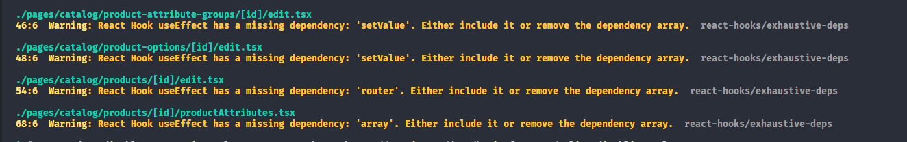 Update Useeffect To Resolve Missing Dependency · Issue 246 · Nashtech