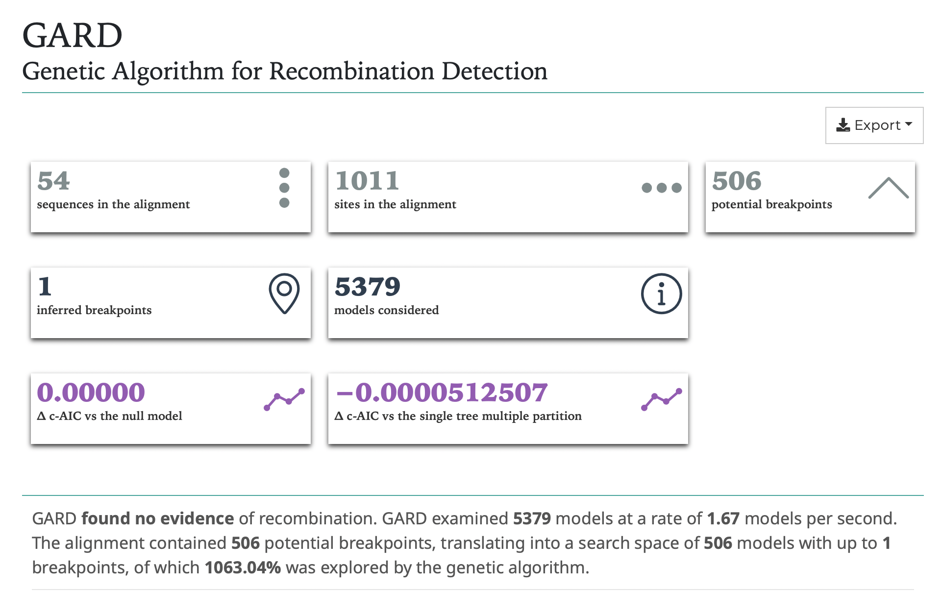 What can be the most reliable parameters for running GARD method for our sample? · Issue #1492 ...
